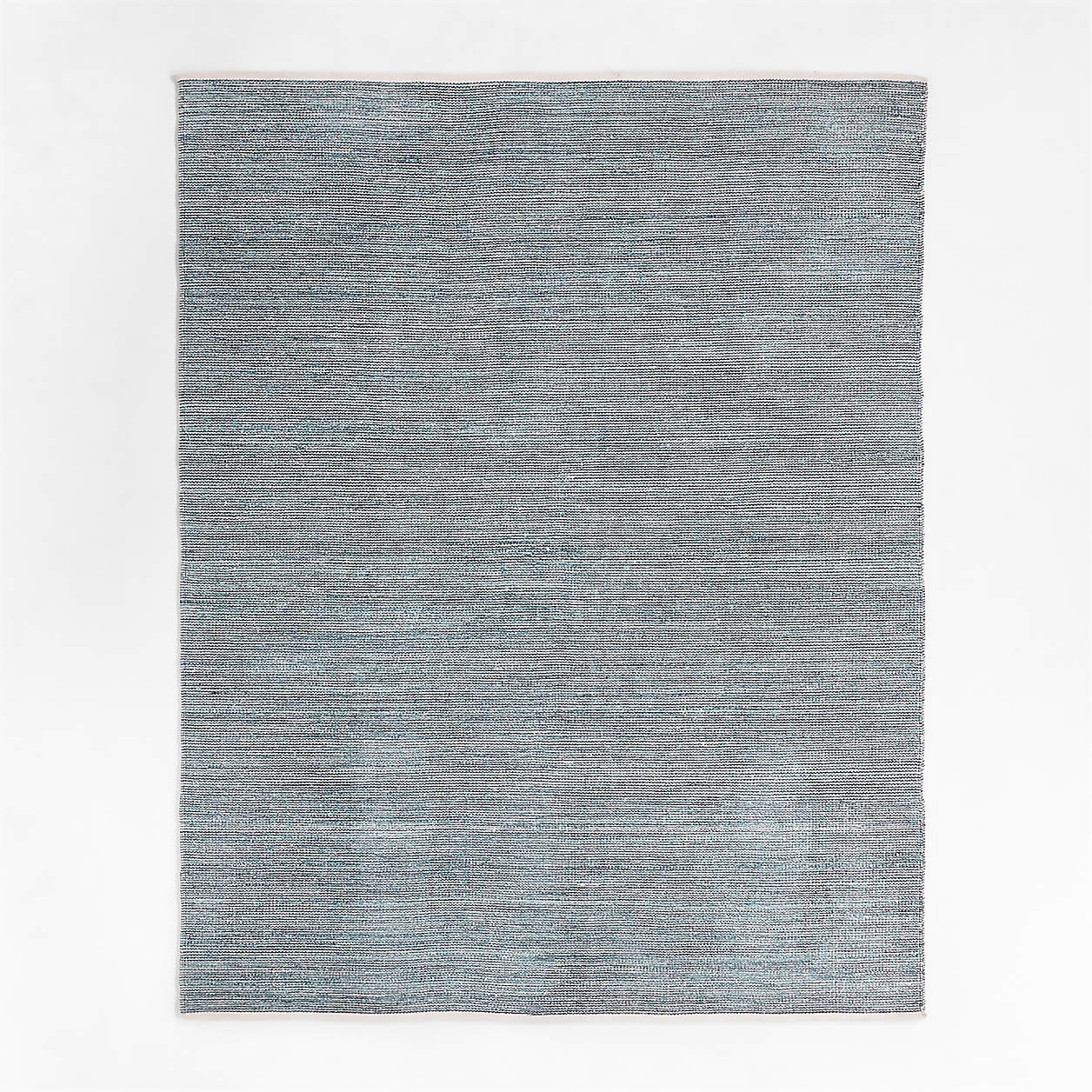 Macon Blue and Ivory Chenille Area Rug 10'x14' + Reviews | Crate & Barrel