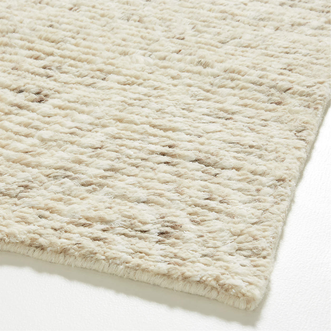 Madrid Wool and Viscose Hand-Knotted Sand Brown Rug Swatch 12"x18 ...