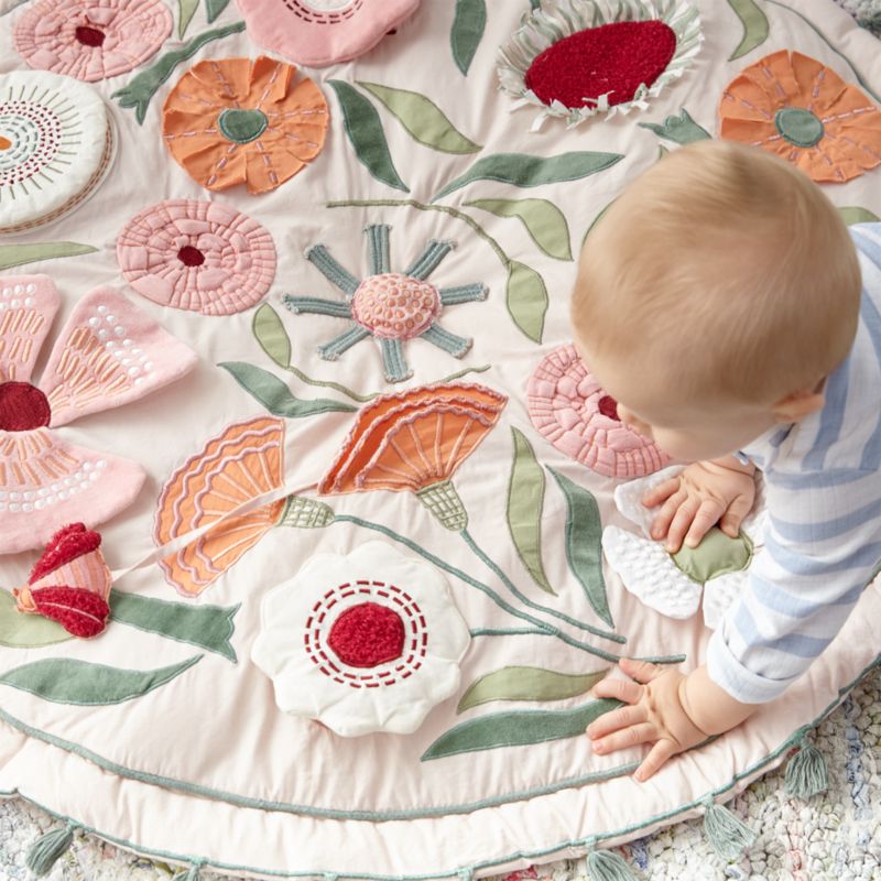 Floral Garden Baby Activity Playmat Tummy Time Toy + Reviews | Crate & Kids