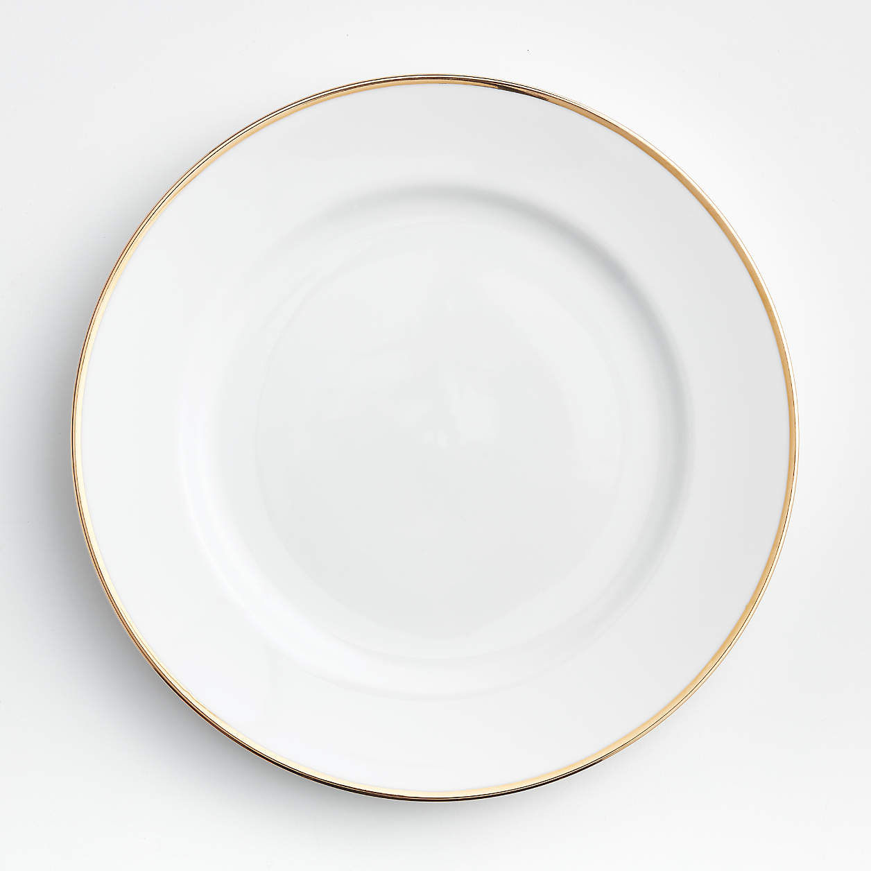 Maison Gold Rim Dinner Plate + Reviews | Crate & Barrel