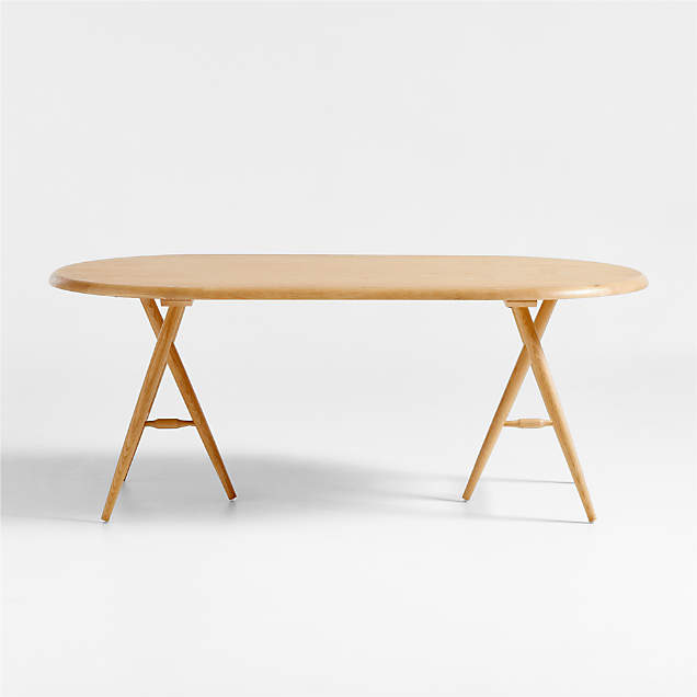Apex White Oak Round Dining Table | Crate & Barrel