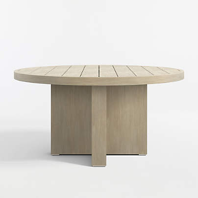 Nayarit Stone/Cement Outdoor Dining Table Set with Mallorca Chairs ...