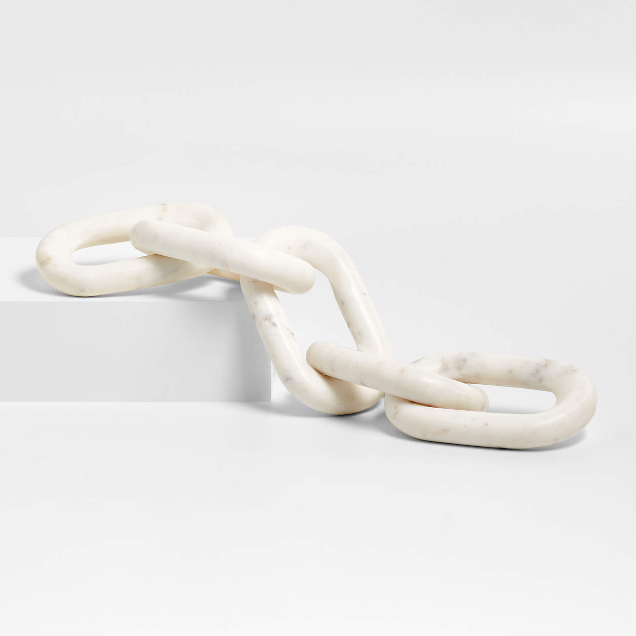 White Marble Links Decorative Chain + Reviews | Crate & Barrel Canada