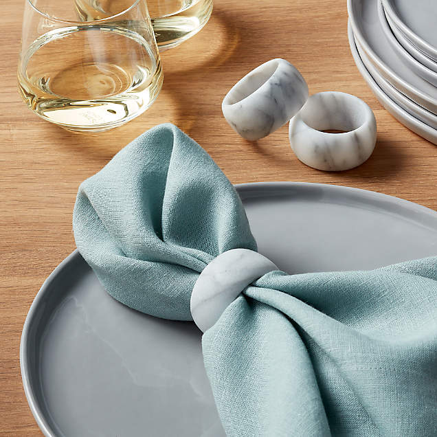 Travertine Napkin Ring + Reviews | Crate & Barrel