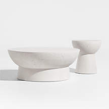 Marfa 40" Outdoor Concrete Coffee Table + Reviews | Crate & Barrel