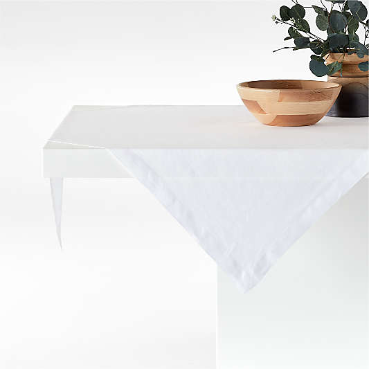 White Table Cloths | Crate & Barrel