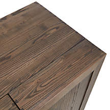 Marin Shiitake Bar Cabinet with Storage | Crate & Barrel