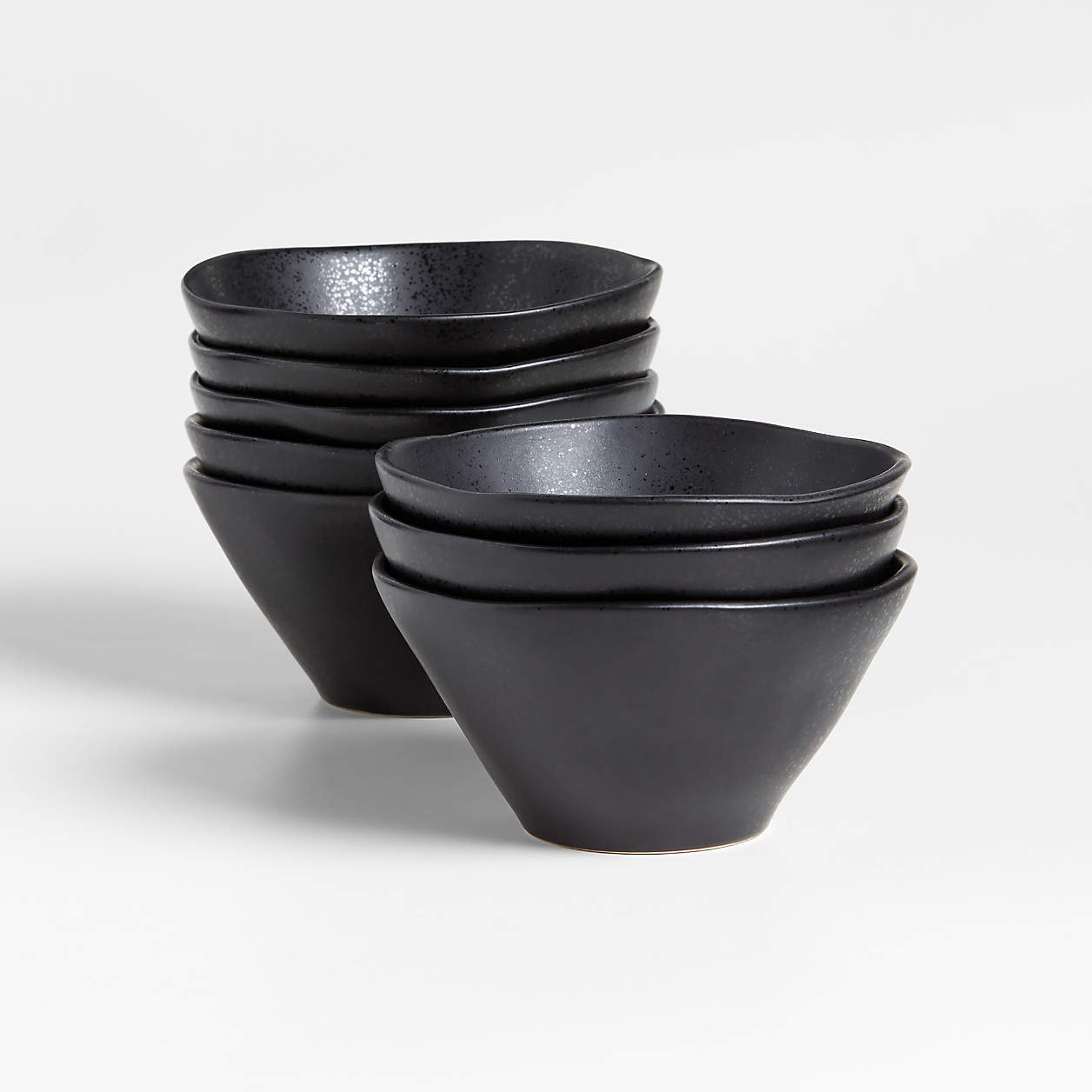 Marin Matte Black Cereal Bowls, Set of 8 + Reviews | Crate & Barrel Canada