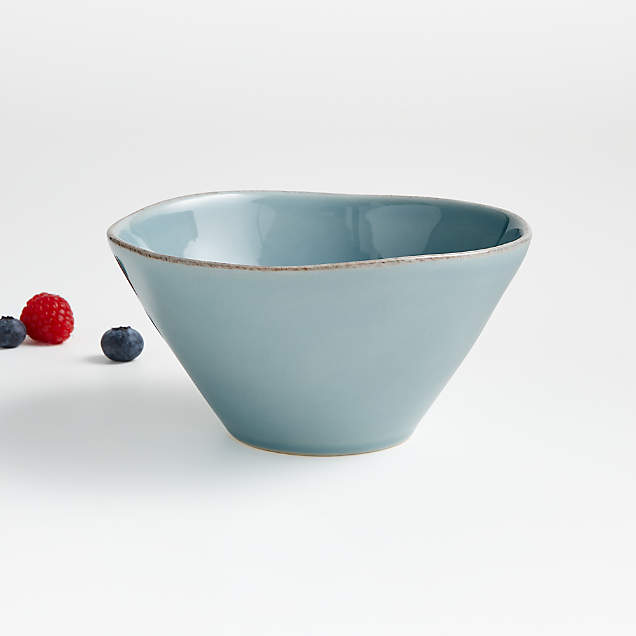 Marin Blue Large Serving Bowl + Reviews | Crate & Barrel