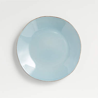 Marin Light Blue Stoneware Dinner Plate + Reviews | Crate & Barrel