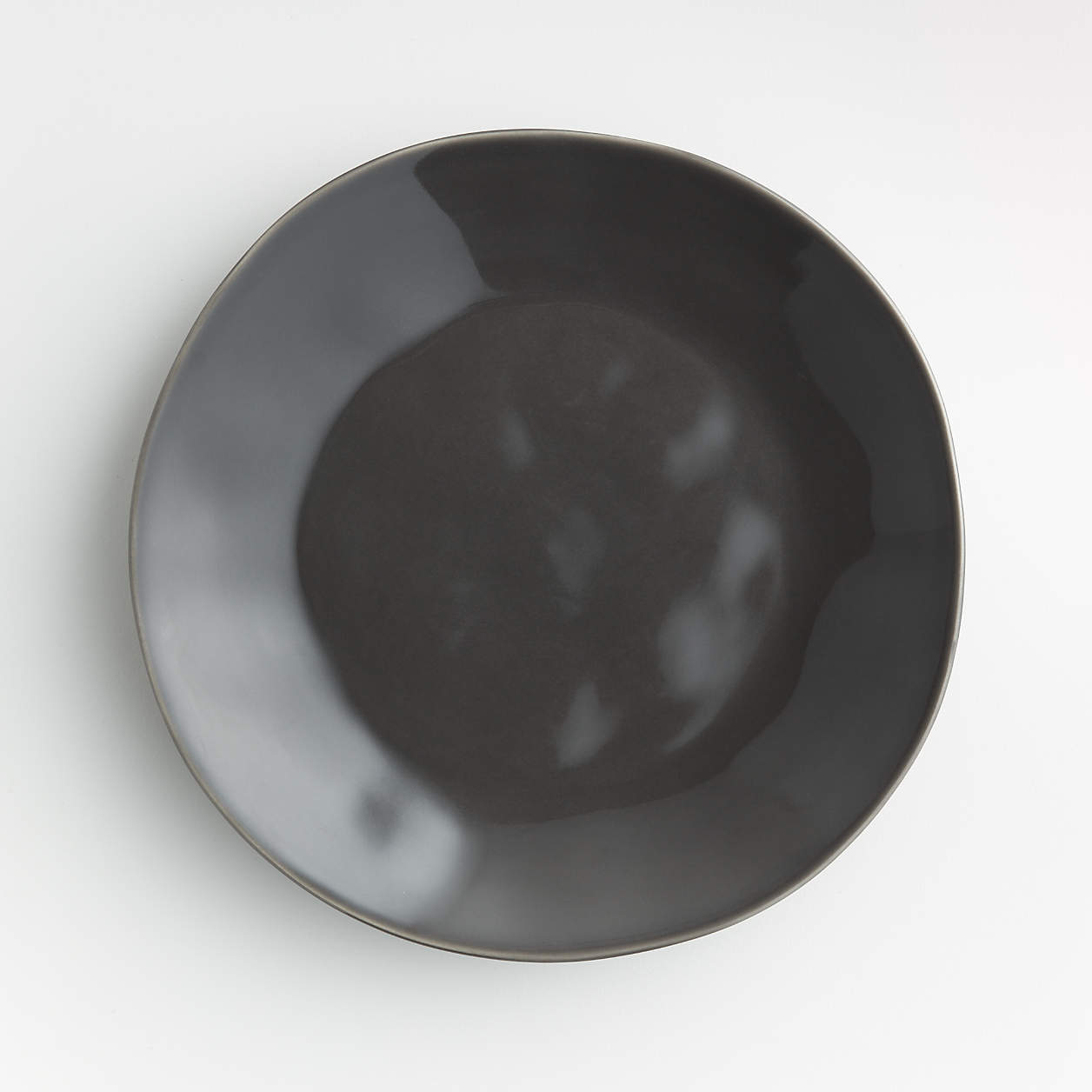 Marin Dark Grey Dinner Plate + Reviews | Crate & Barrel
