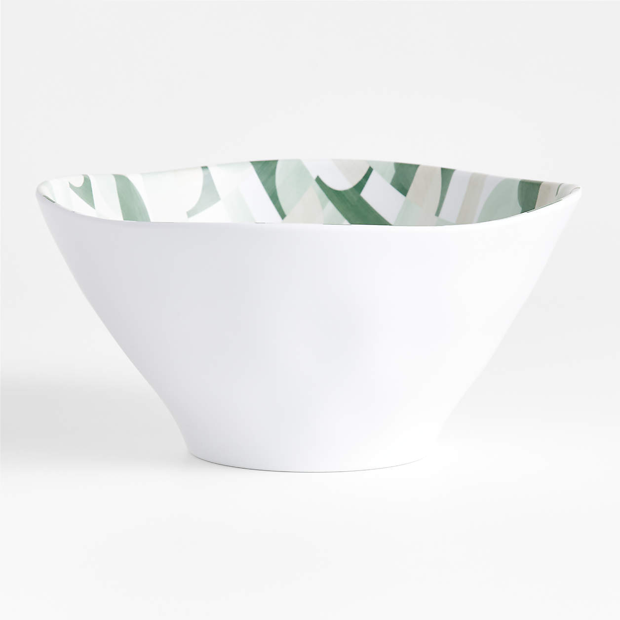 Marin Geo Melamine Serving Bowl | Crate & Barrel