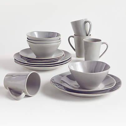 Pedra Artisan Dinnerware 16-Piece Set | Crate & Barrel