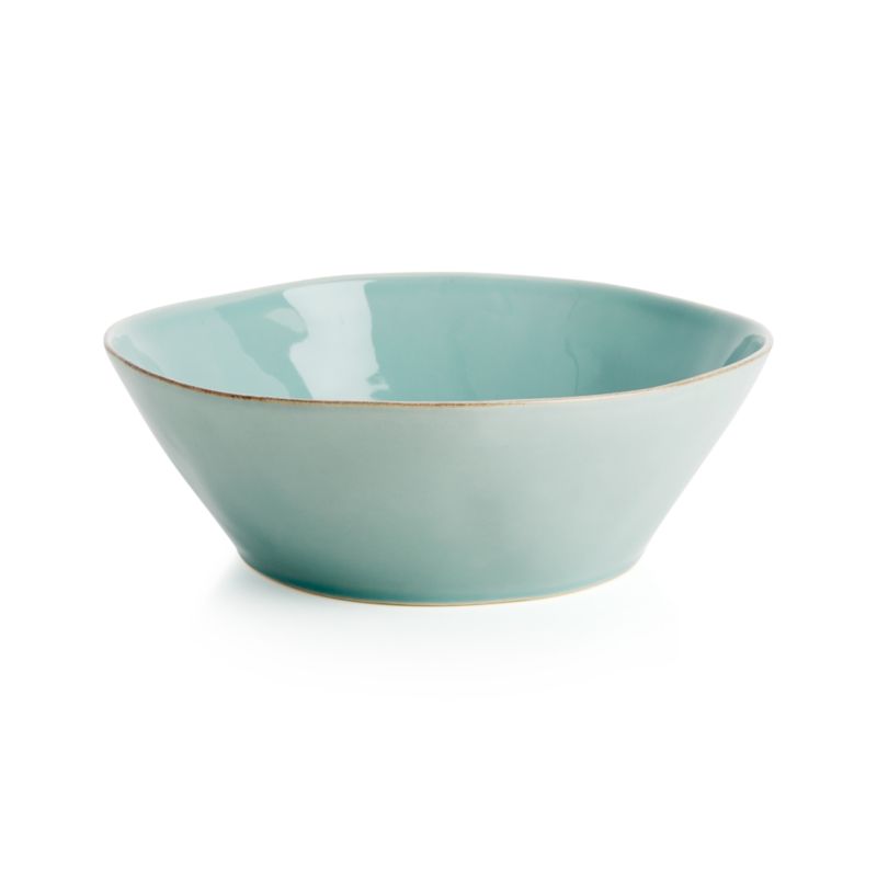Marin Blue Large Serving Bowl + Reviews | Crate & Barrel