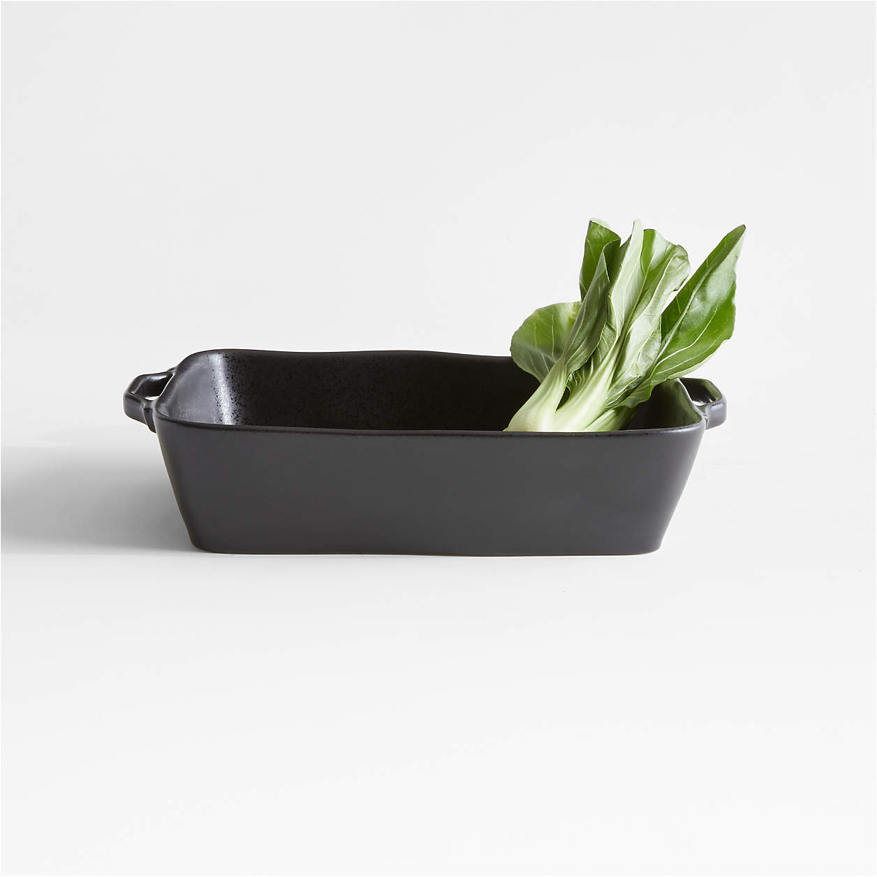 Marin Medium Matte Black Ceramic Baking Dish + Reviews | Crate & Barrel