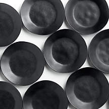 Marin Matte Black Dinner Plates, Set of 8 + Reviews | Crate & Barrel