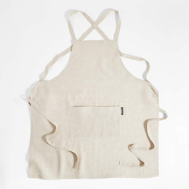 Chambray Organic Cotton Apron + Reviews | Crate & Barrel