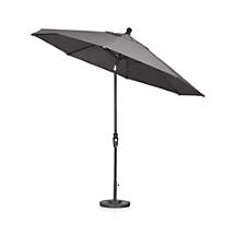 9' Round Tilt Black Outdoor Patio Umbrella Frame + Reviews | Crate & Barrel