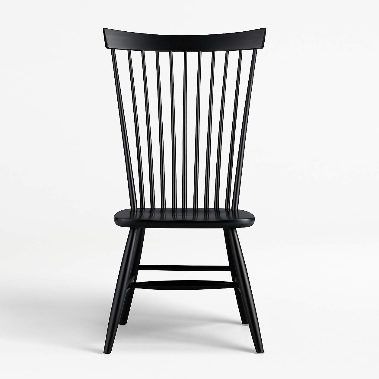 Marlow II Black Maple Dining Chair + Reviews | Crate & Barrel