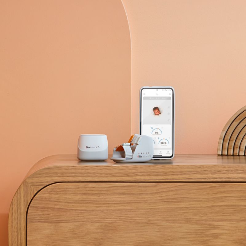 Masimo Stork Vitals White Smart Home Baby Monitoring System with Hub ...