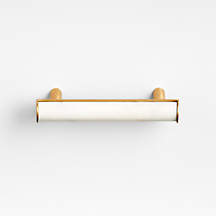 Mason Marble Hardware 3" Brass Bar Pull + Reviews | Crate & Barrel