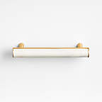 Mason Marble Hardware 4" Brass Bar Pull + Reviews | Crate & Barrel