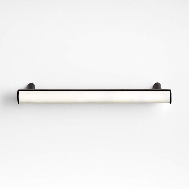 Round 6" Matte Black Bar Pull + Reviews | Crate & Barrel