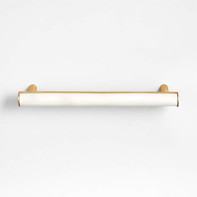 Round 6" Antique Brass Bar Pull + Reviews | Crate & Barrel