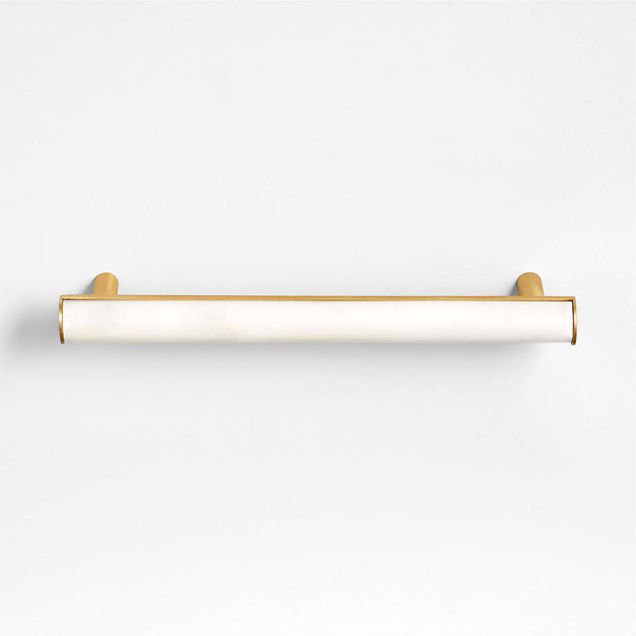 Mason Marble Hardware 6" Brass Bar Pull + Reviews | Crate & Barrel