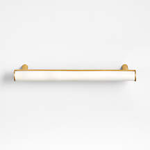 Mason Marble Hardware 6" Brass Bar Pull + Reviews | Crate & Barrel