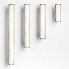 Mason Marble Hardware 6" Brass Bar Pull + Reviews | Crate & Barrel