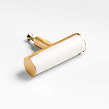 Mason Marble Hardware 4" Brass Bar Pull + Reviews | Crate & Barrel