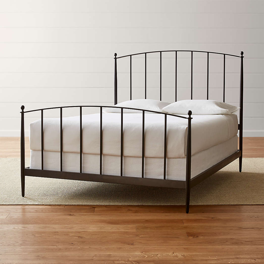 Metal Bed Frames & Metal Bed Frames with Headboards | Crate & Barrel