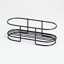 Matte Black 3-Slot Caddy + Reviews | Crate & Barrel