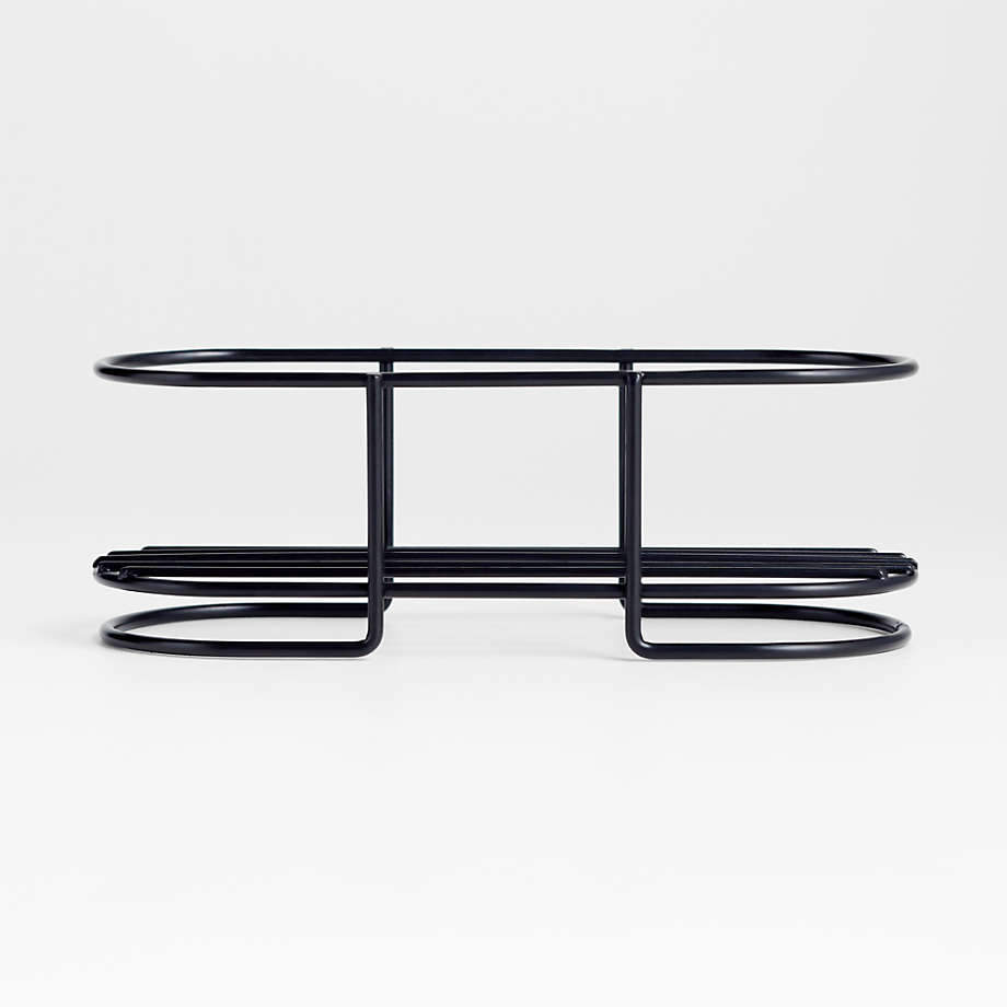 Matte Black 3-Slot Caddy + Reviews | Crate & Barrel