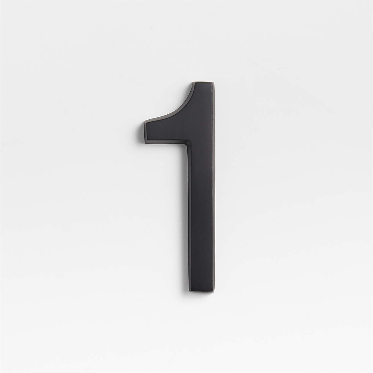 4" Matte Black Metal House Number 1 | Crate & Barrel Canada