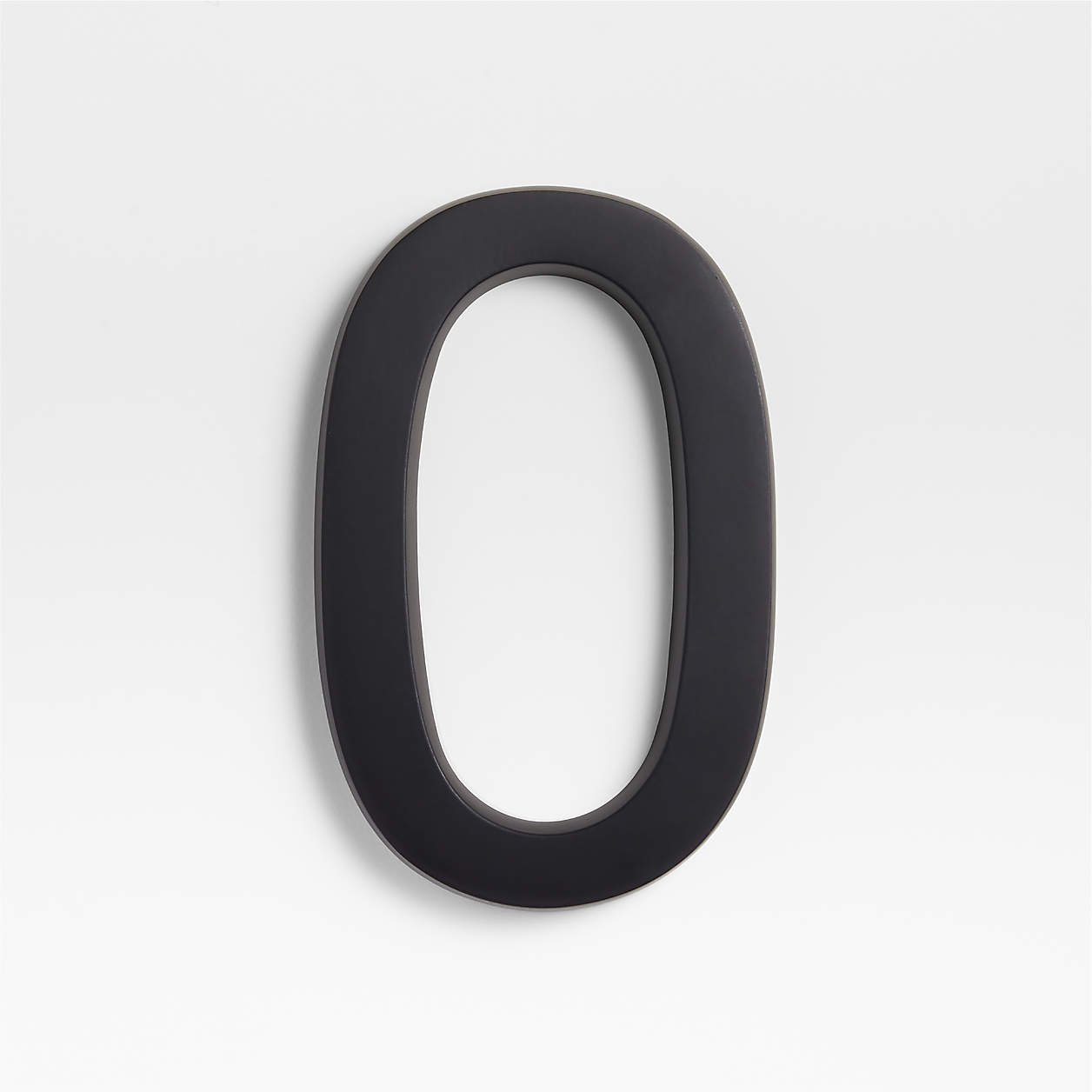 6" Matte Black Metal House Number 0 + Reviews | Crate & Barrel Canada