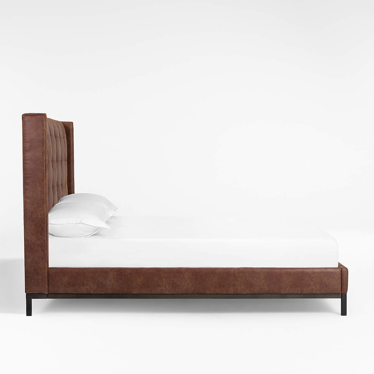 Maxwell Tobacco Bed | Crate & Barrel