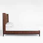 Maxwell Tobacco Bed | Crate & Barrel