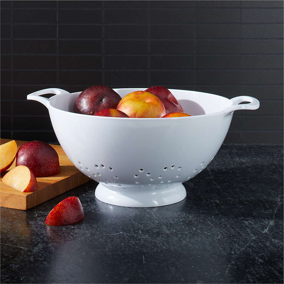 Melamine White Colander + Reviews | Crate & Barrel