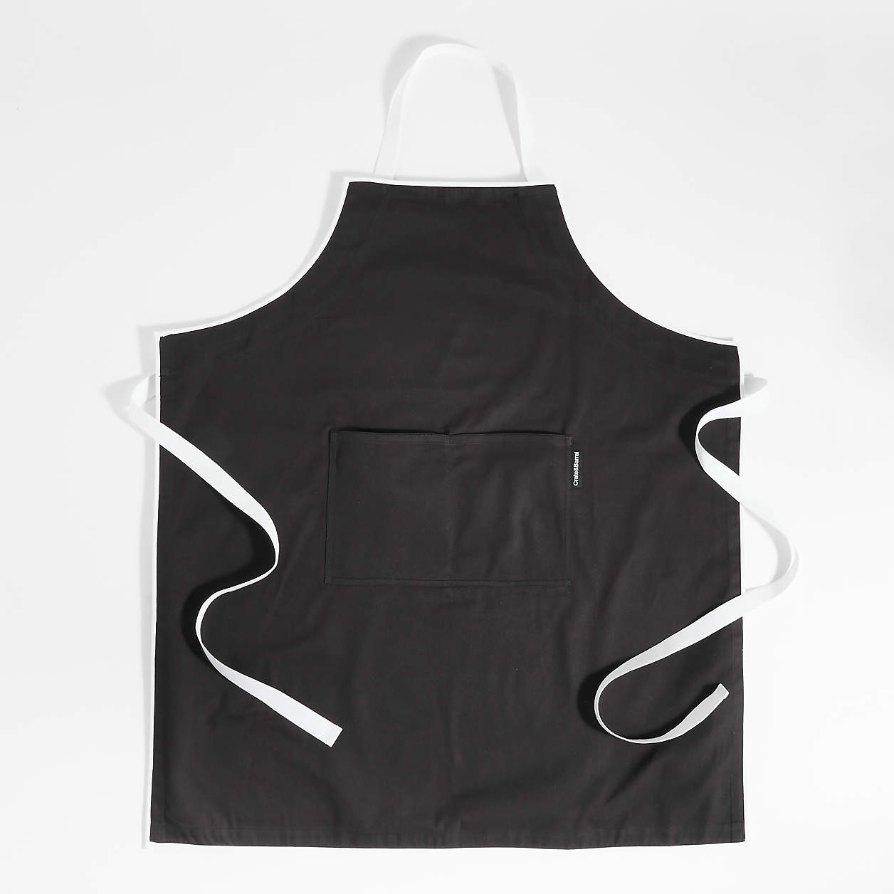 Mercer Black Organic Cotton Apron + Reviews | Crate & Barrel