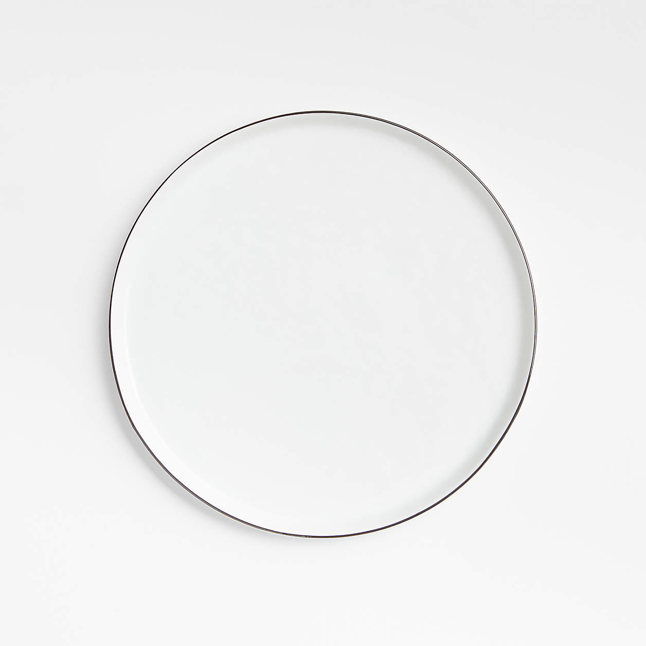Mercer Black Rim Round Ceramic Salad Plate + Reviews | Crate & Barrel