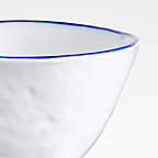 Mercer Blue Rim Porcelain Mini Bowl + Reviews | Crate & Barrel