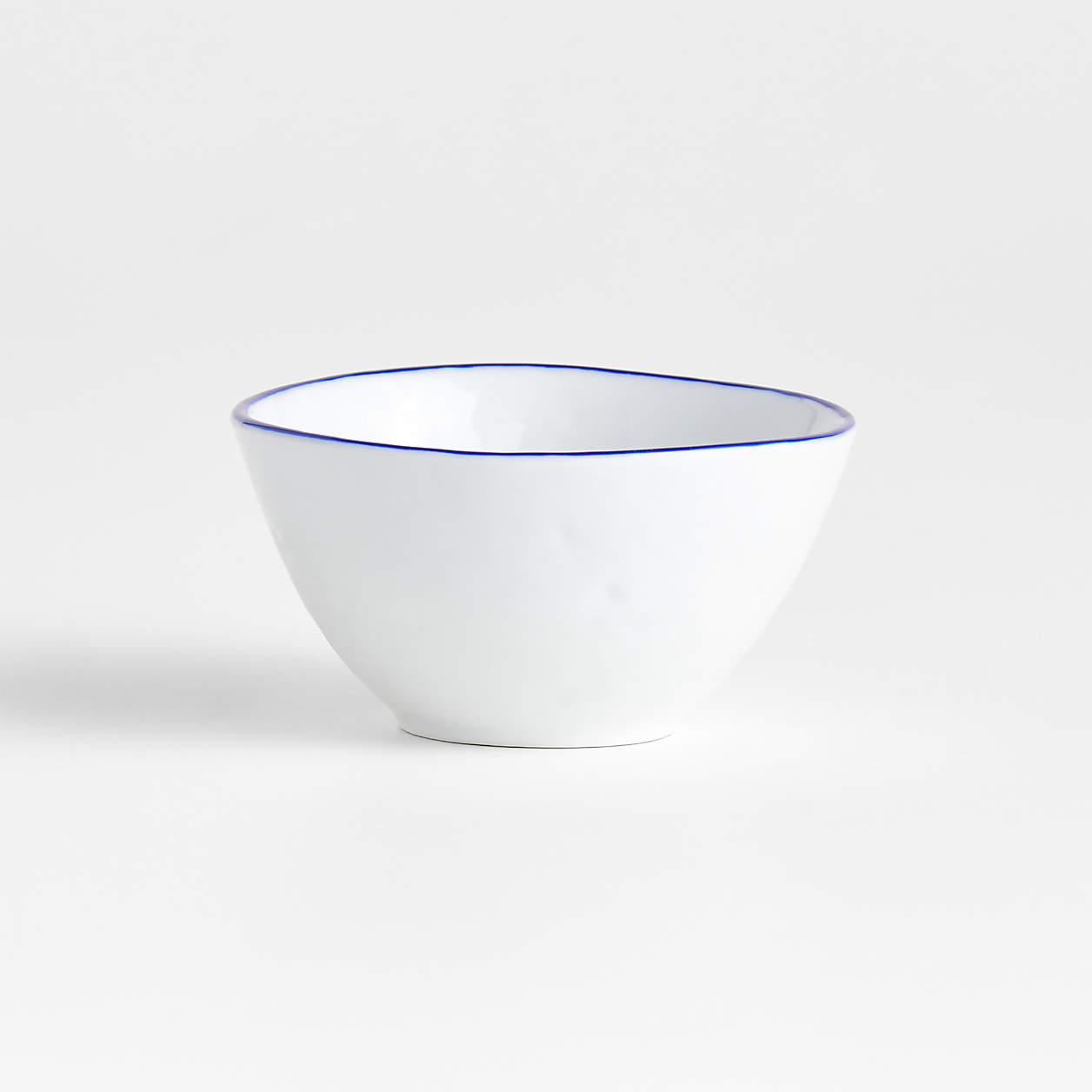 Mercer Blue Rim Porcelain Mini Bowl + Reviews | Crate & Barrel