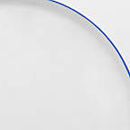 Mercer Blue Rim Round Ceramic Salad Plate + Reviews | Crate & Barrel