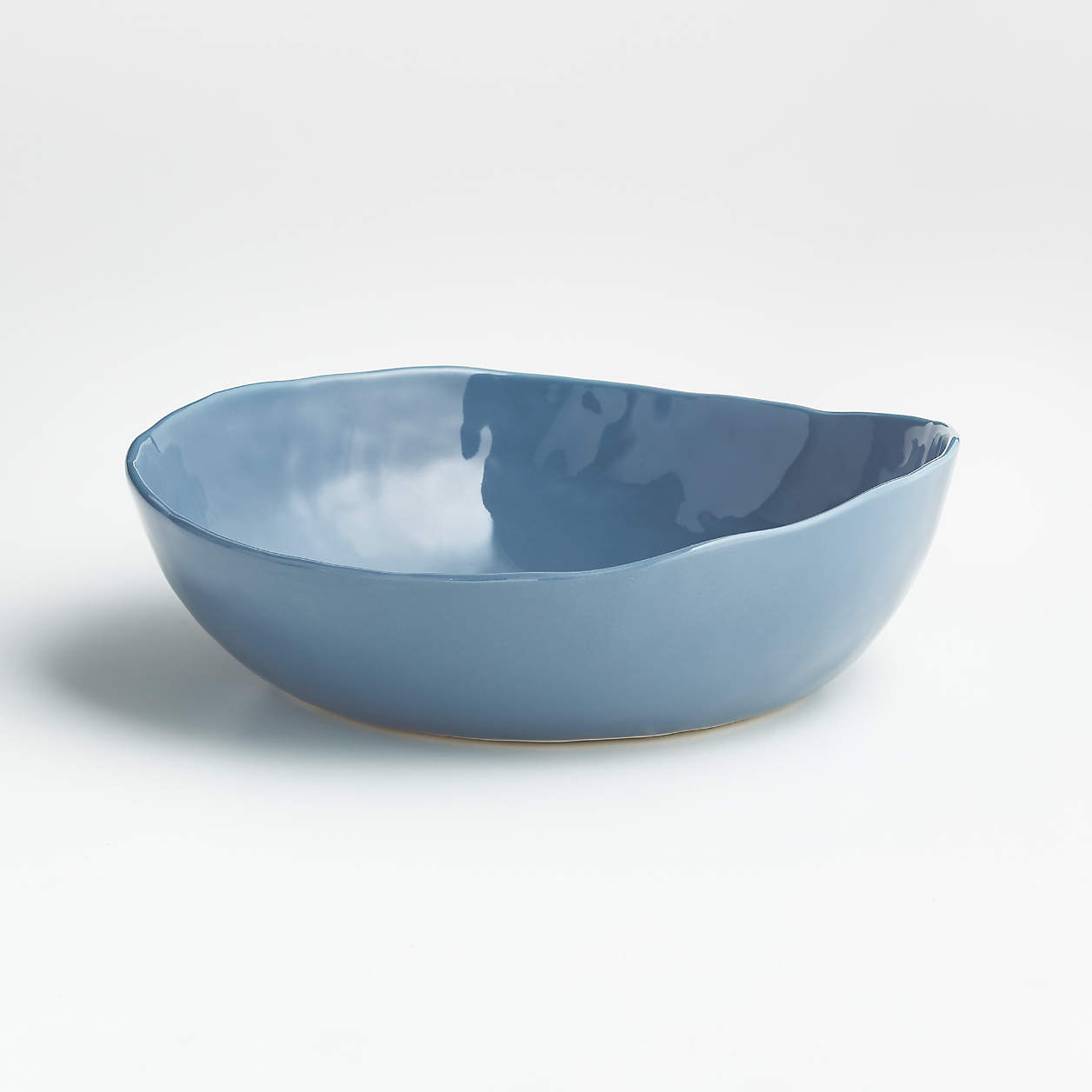 Mercer Denim Blue Ceramic Dinner Bowl + Reviews | Crate & Barrel
