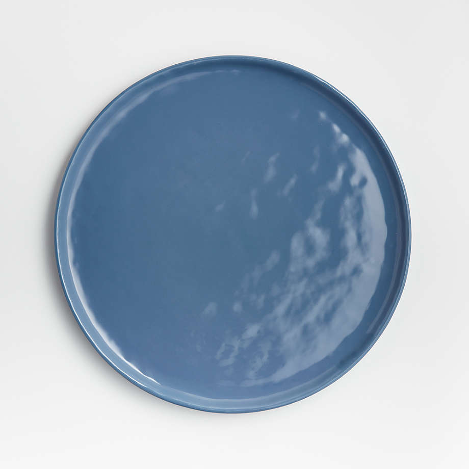 Mercer Denim Blue Round Ceramic Dinner Plate | Crate & Barrel Canada