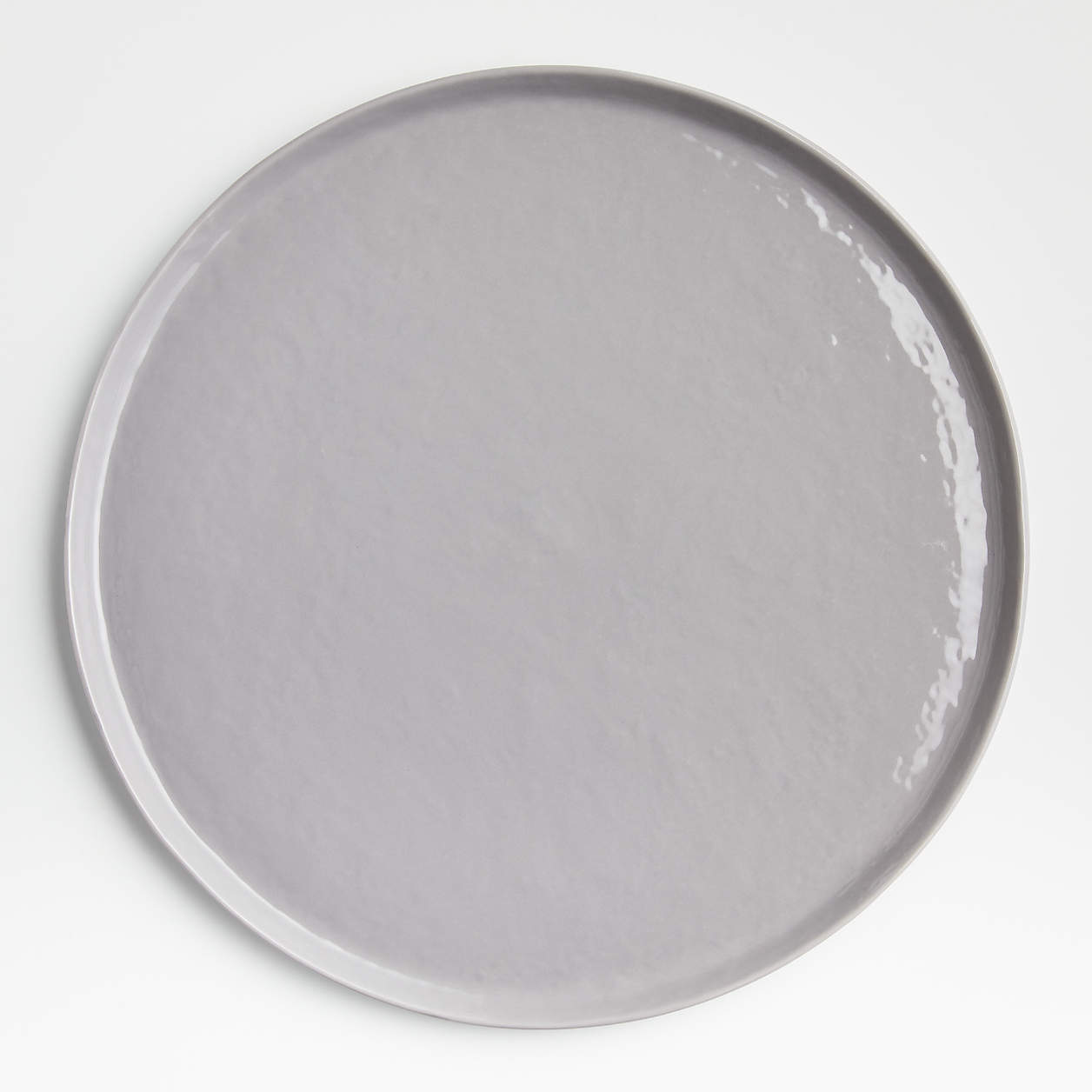 Mercer Grey Round Ceramic Platter + Reviews | Crate & Barrel