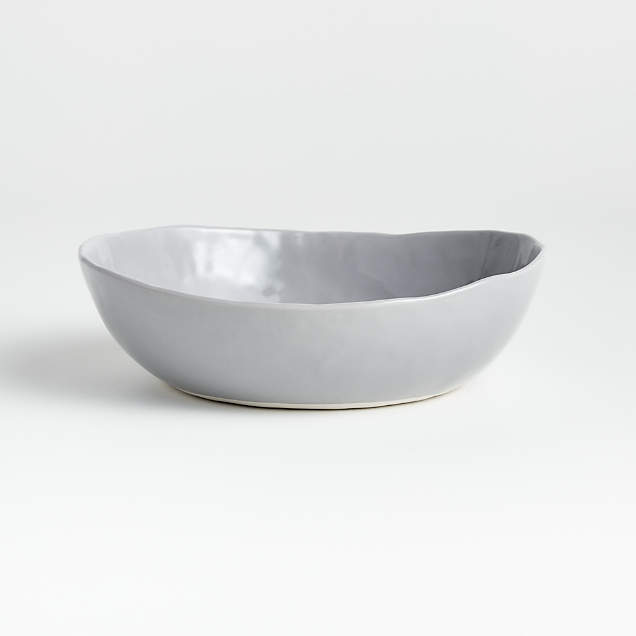 Mercer Grey Ceramic Serving Bowl + Reviews | Crate & Barrel