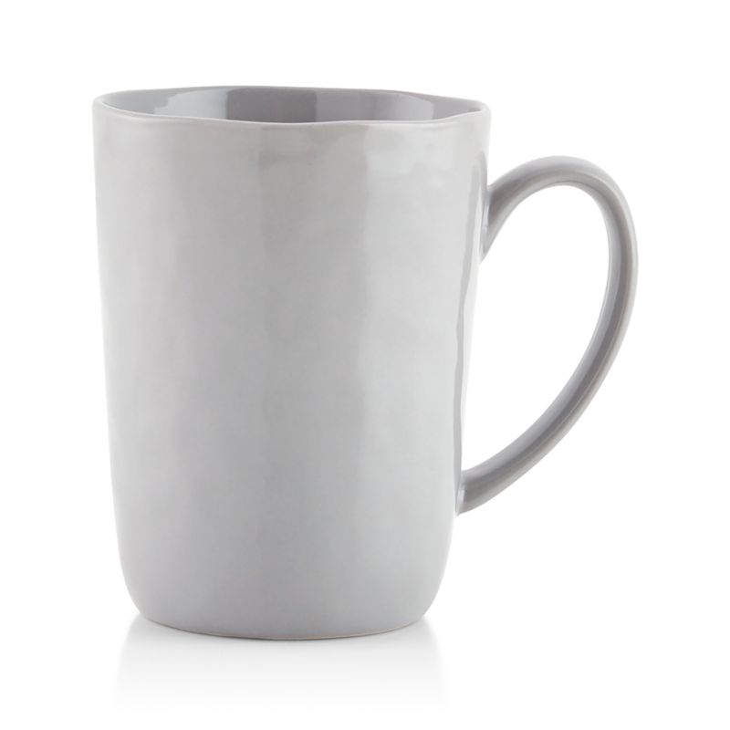 Mercer Grey Ceramic Mug + Reviews | Crate & Barrel